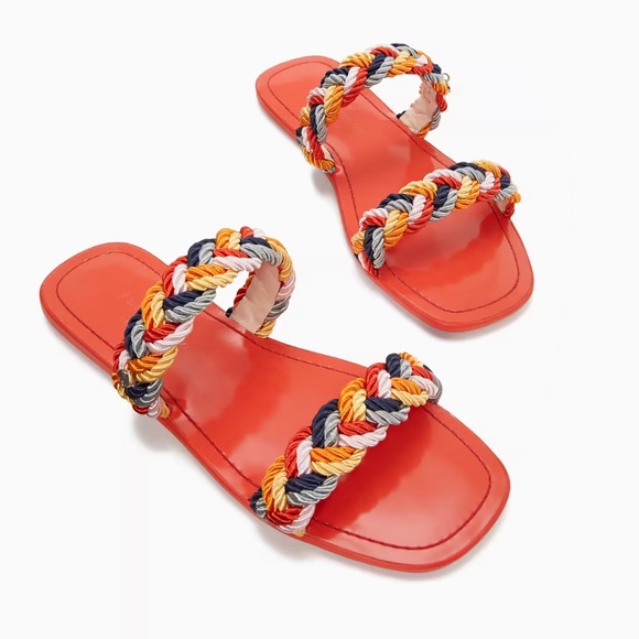 kate spade | Shoes | Kate Spade Valentina Braided Cord Slide Sandals ...